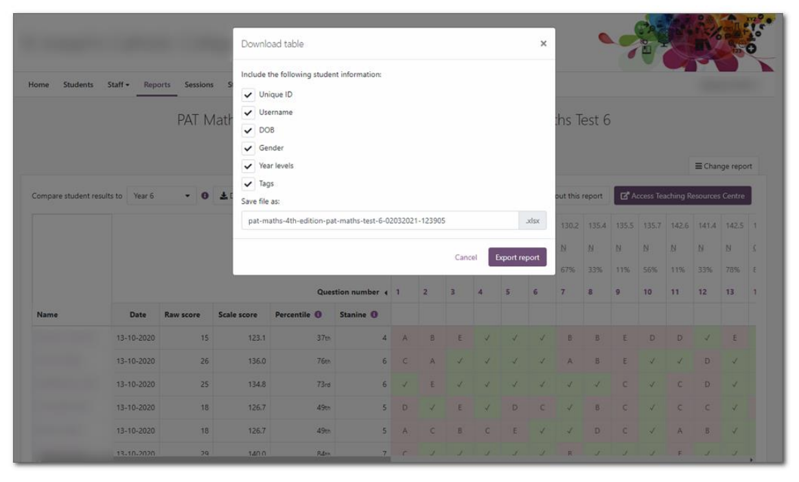 Extracting PAT Data from OARS to Import into GradeXpert