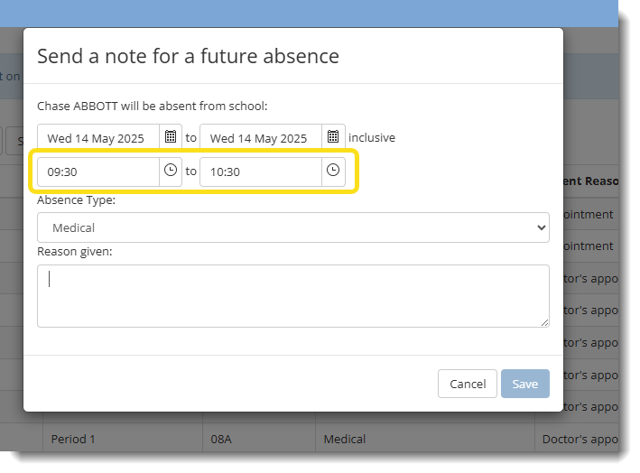 How to enable time-based absence entries for parents in Xuno Family App ...